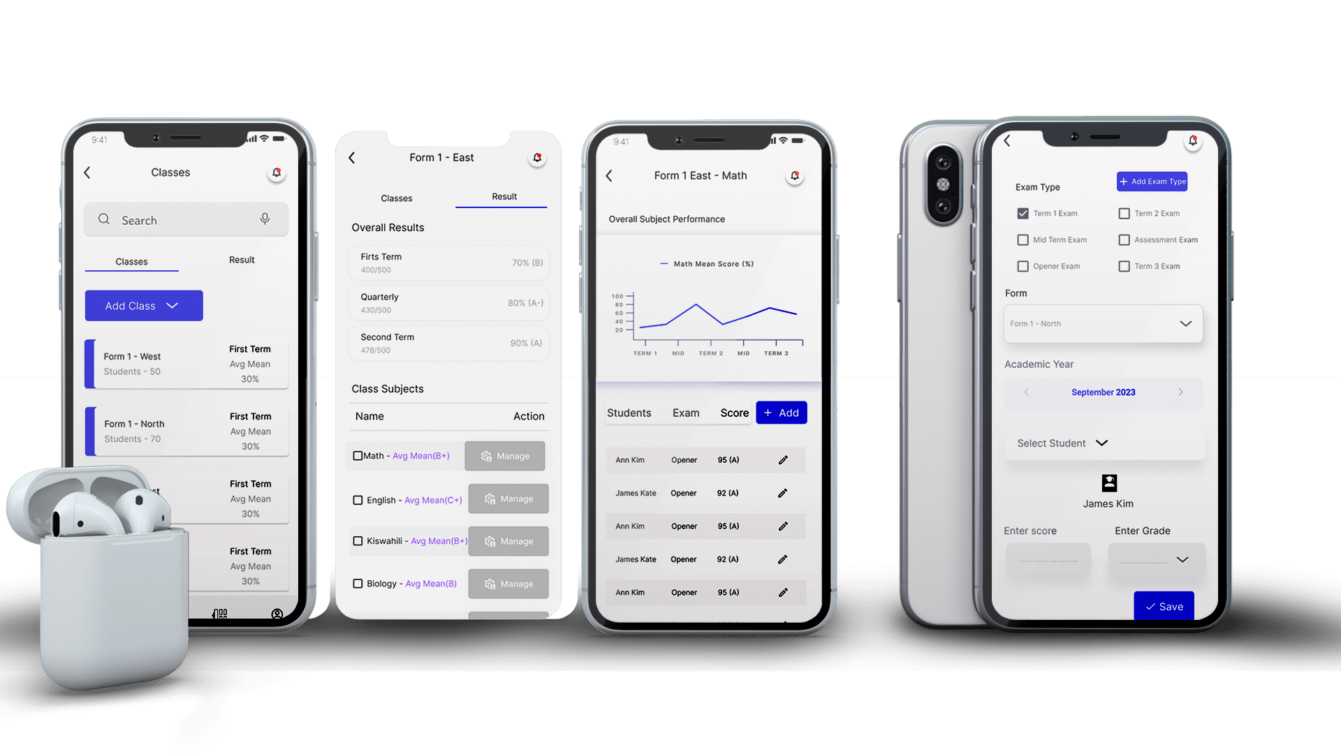 Grading App – UI/UX Designer